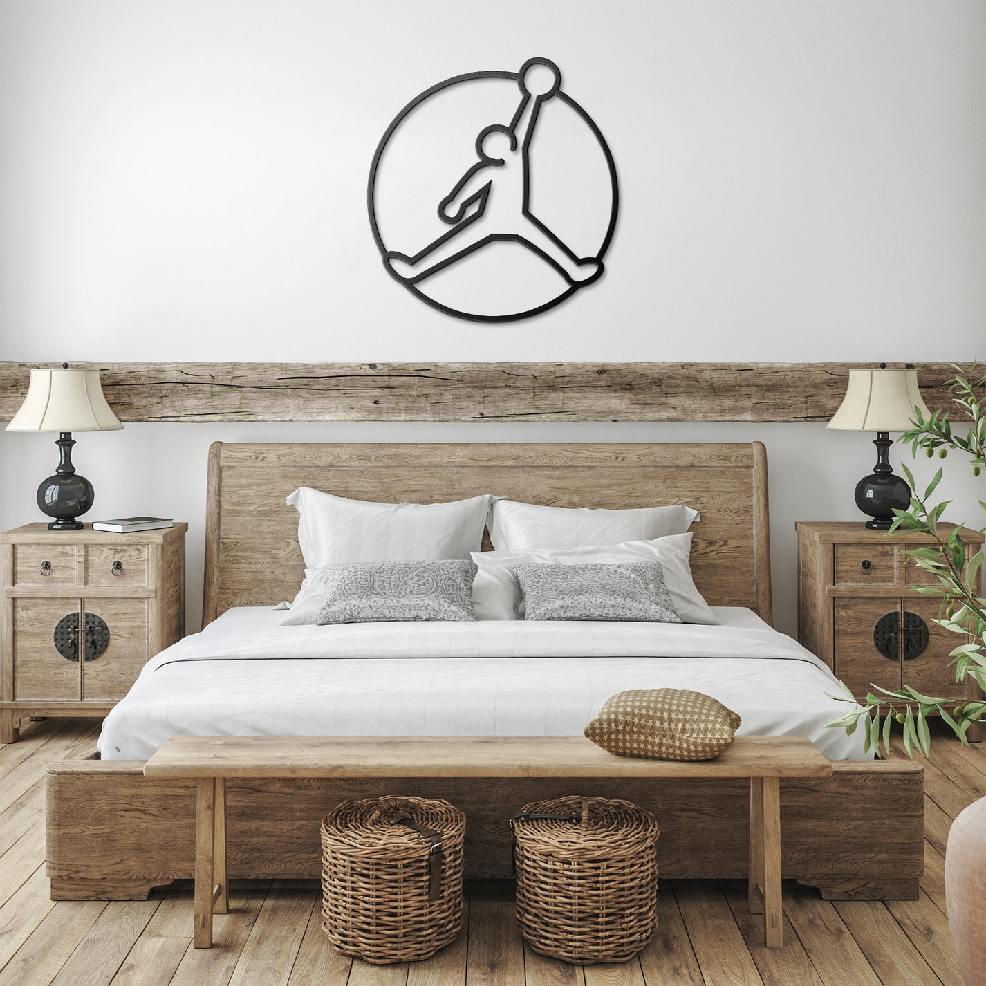 Keith Haring Style AIR JORDAN Basketball Metal Wall Art – Skateboard Artsy