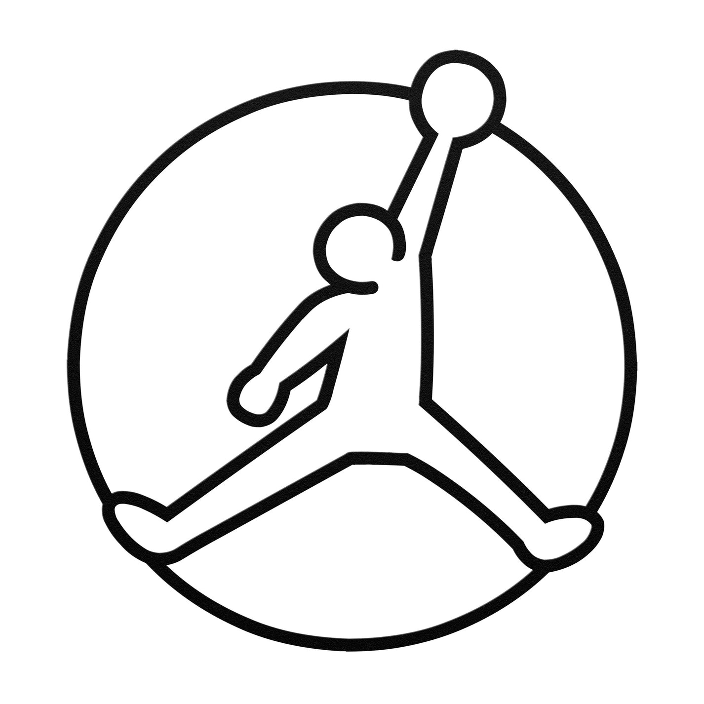 Keith Haring Style AIR JORDAN Basketball Metal Wall Art – Skateboard Artsy